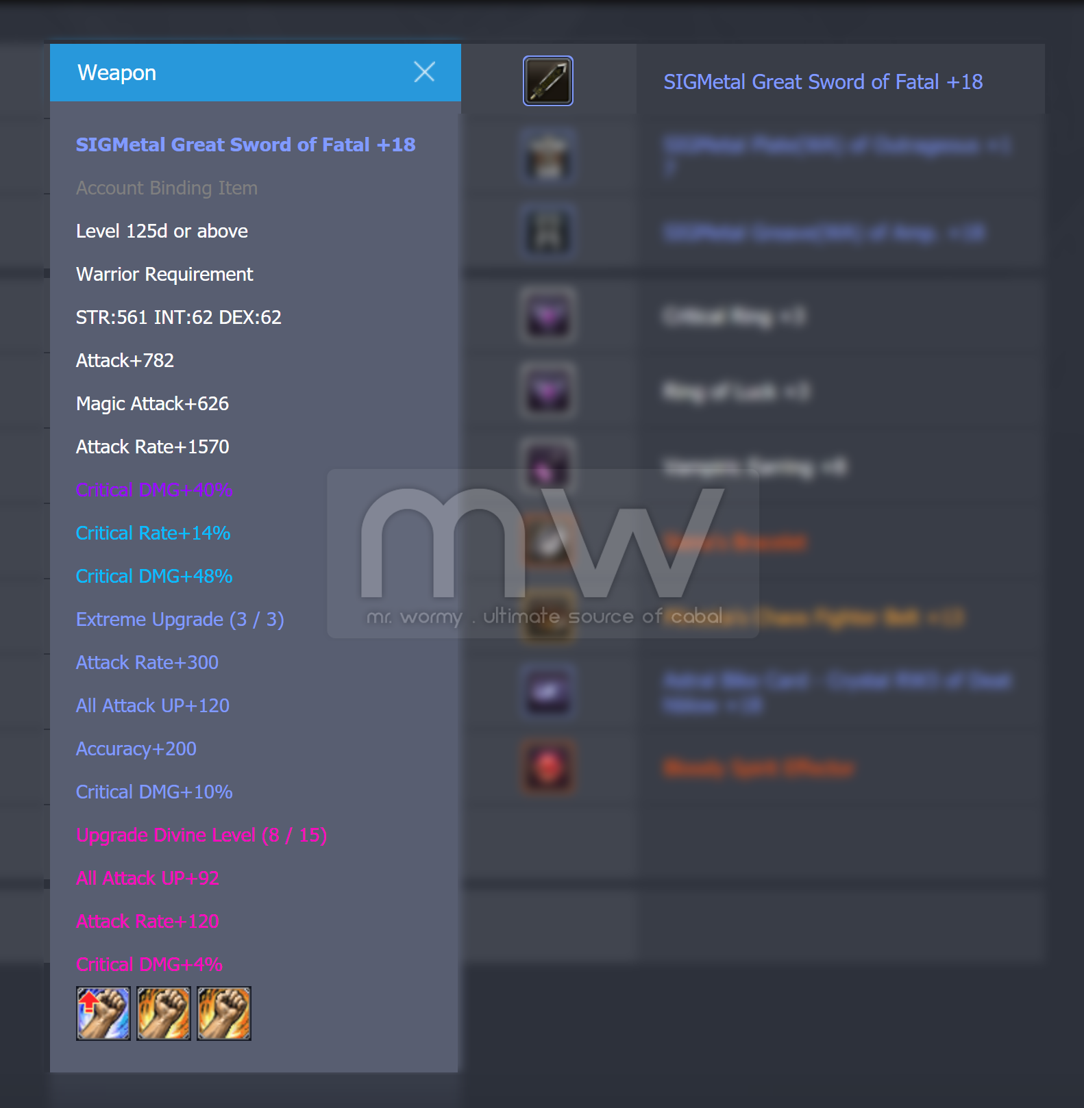 Cabal Online : New Core and New Item Grade – Mr. Wormy