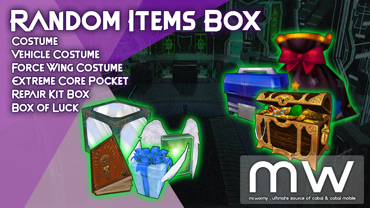 Random Item Boxes – Mr. Wormy
