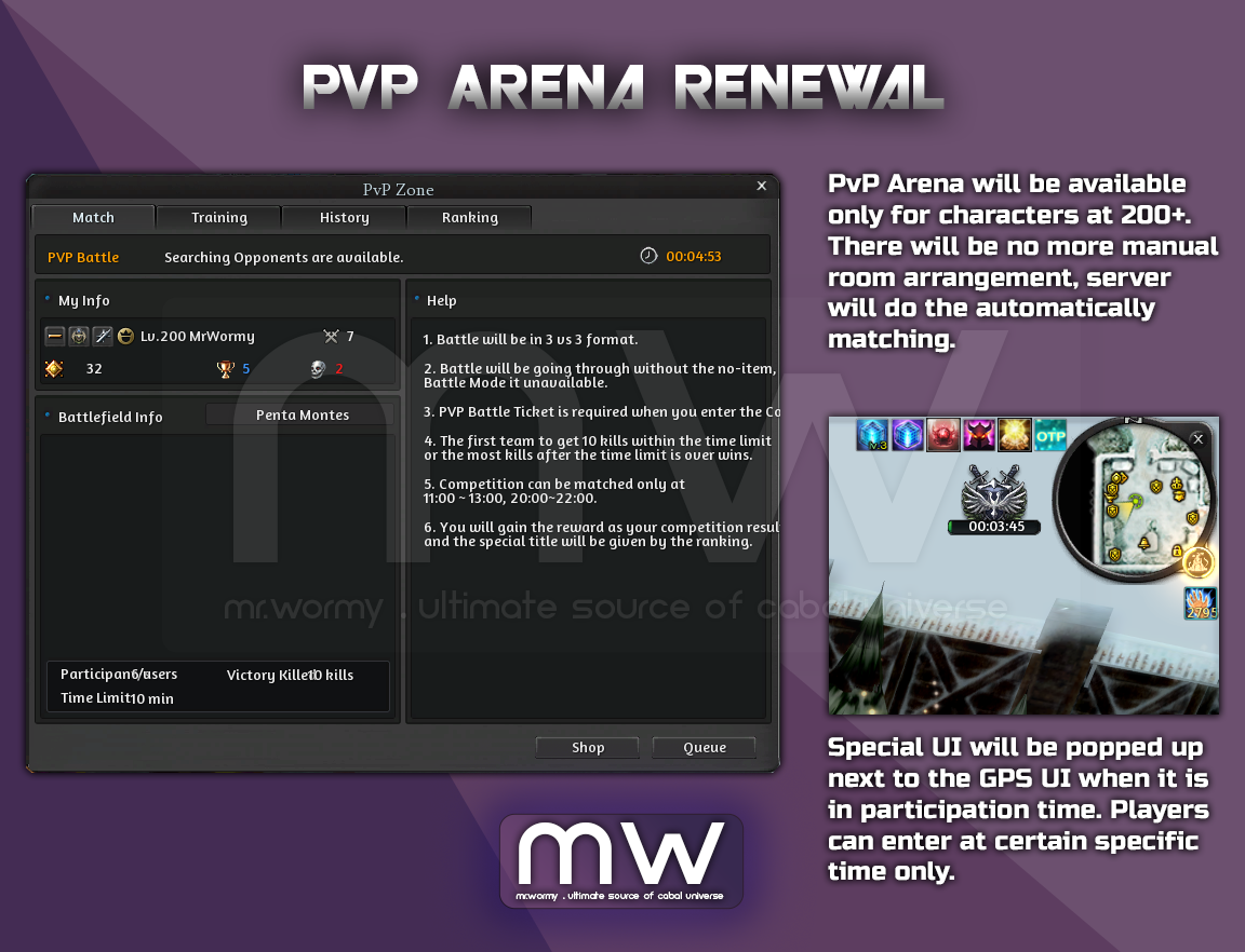 PvP Arena – Mr. Wormy