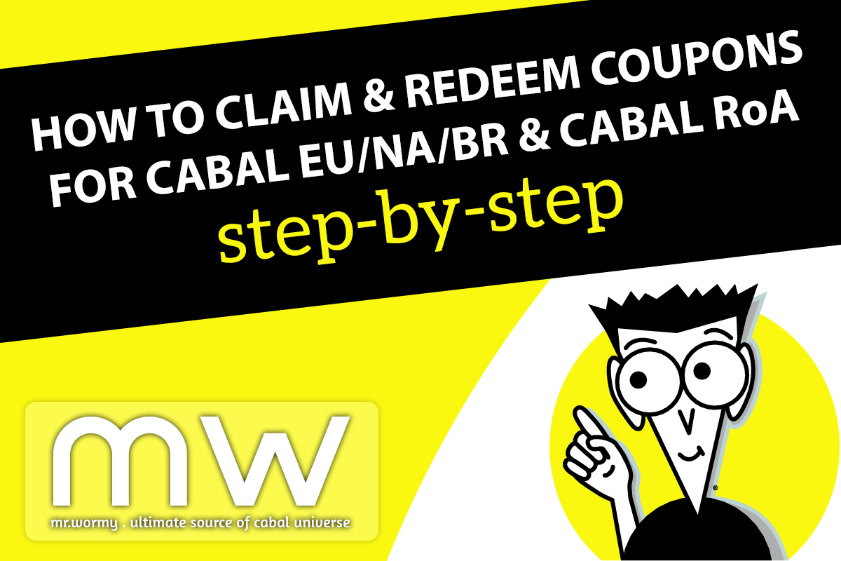 Cabal Online – How to claim and redeem COUPON for Cabal EU/NA/BR and ...